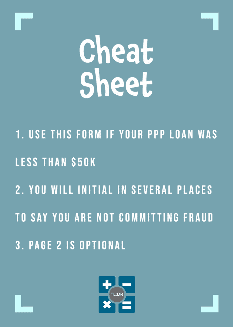 Form 3508S: The Single Page Application for Forgiveness