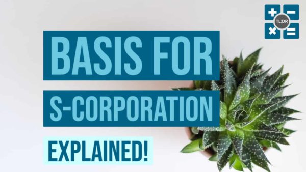 What Is the Basis for My S-Corporation? | TL;DR: Accounting